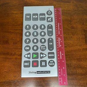Other | Vintage Giant Jumbo Remote Control 11 Silver Tested And Works ...